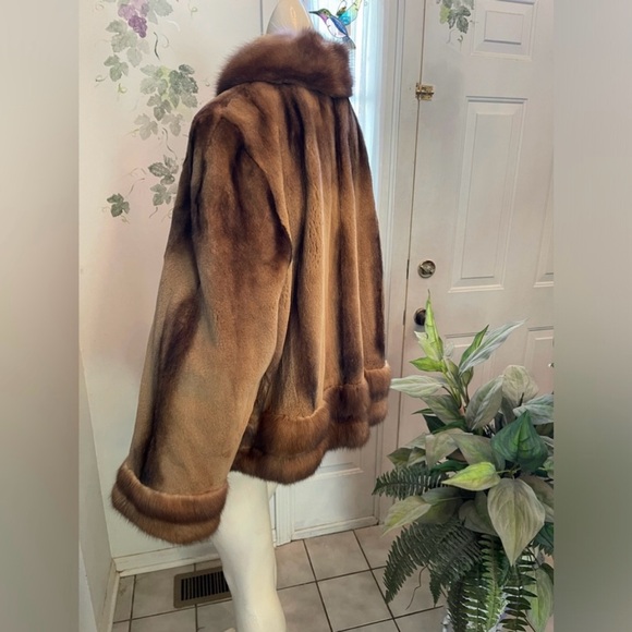 Jackets & Coats | Russian Sable Trimming Sheared Mink Fur Jacket | Poshmark